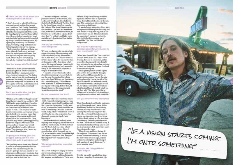 Interview: Mark Owen - Songwriting Magazine